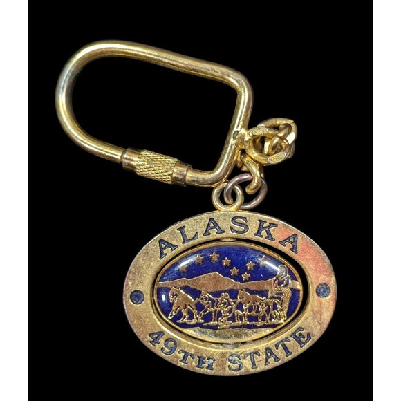 Accessories | Alaska 49th State The Great Land Blue And Gold Tone ...